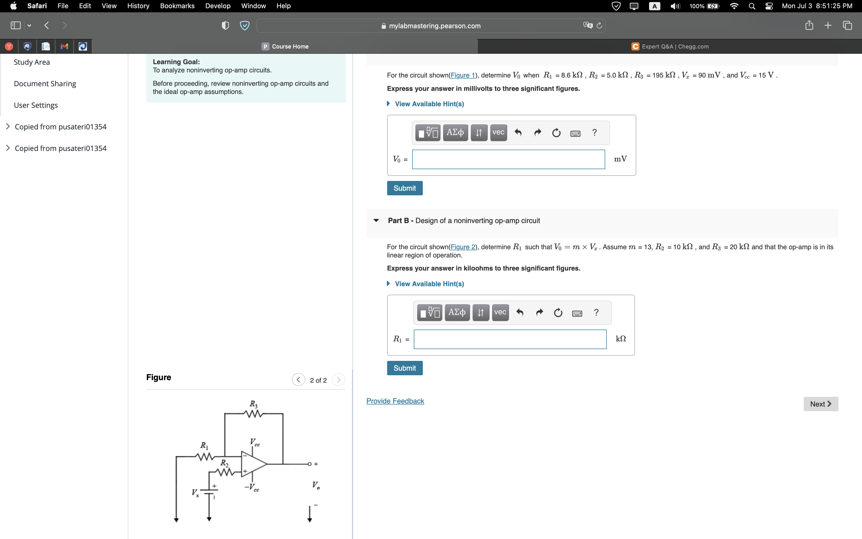 Solved Study Area Document Sharing User Settings > Copied | Chegg.com