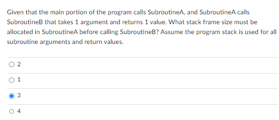Given that the main portion of the program calls | Chegg.com