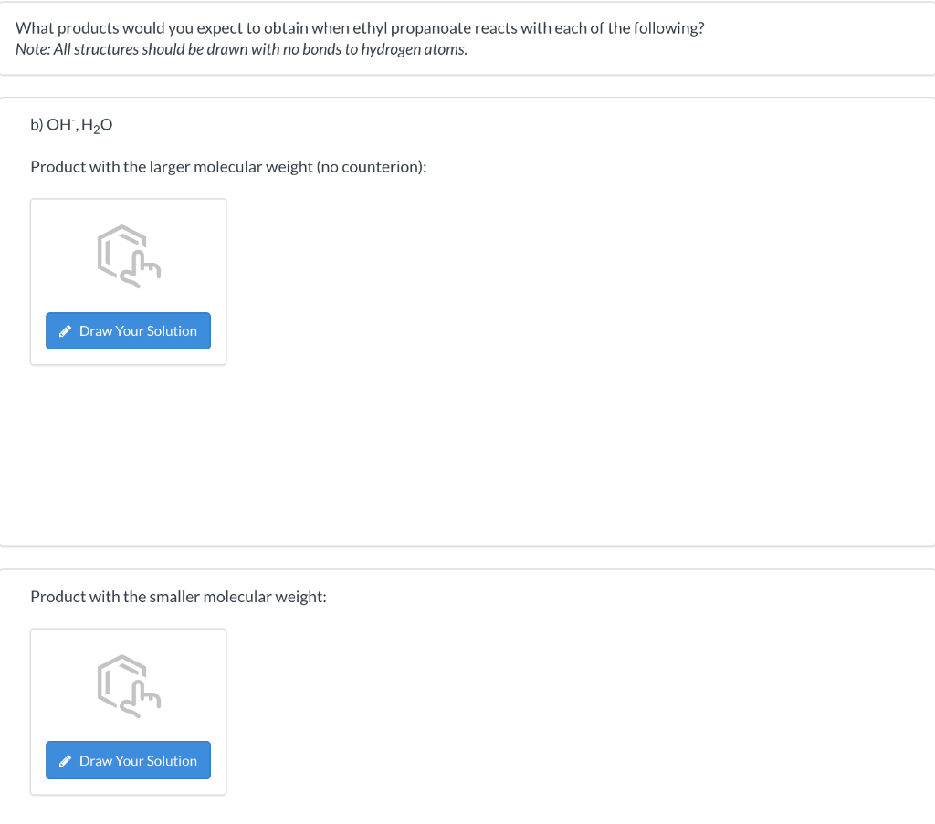 Solved What products would you expect to obtain when ethyl | Chegg.com