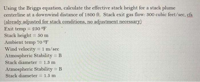 Solved Using the Briggs equation, calculate the effective | Chegg.com