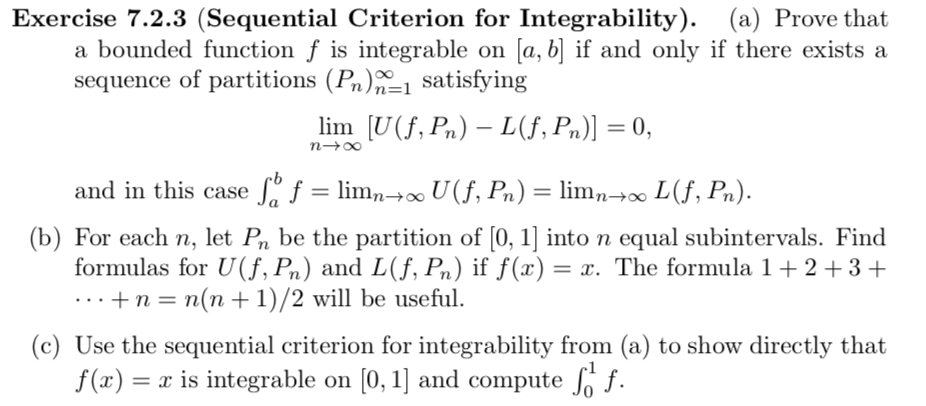 Solved no Exercise 7.2.3 (Sequential Criterion for | Chegg.com
