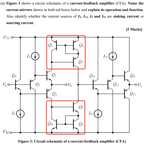 (a) Figure 3 shows a circuit schematic of a | Chegg.com