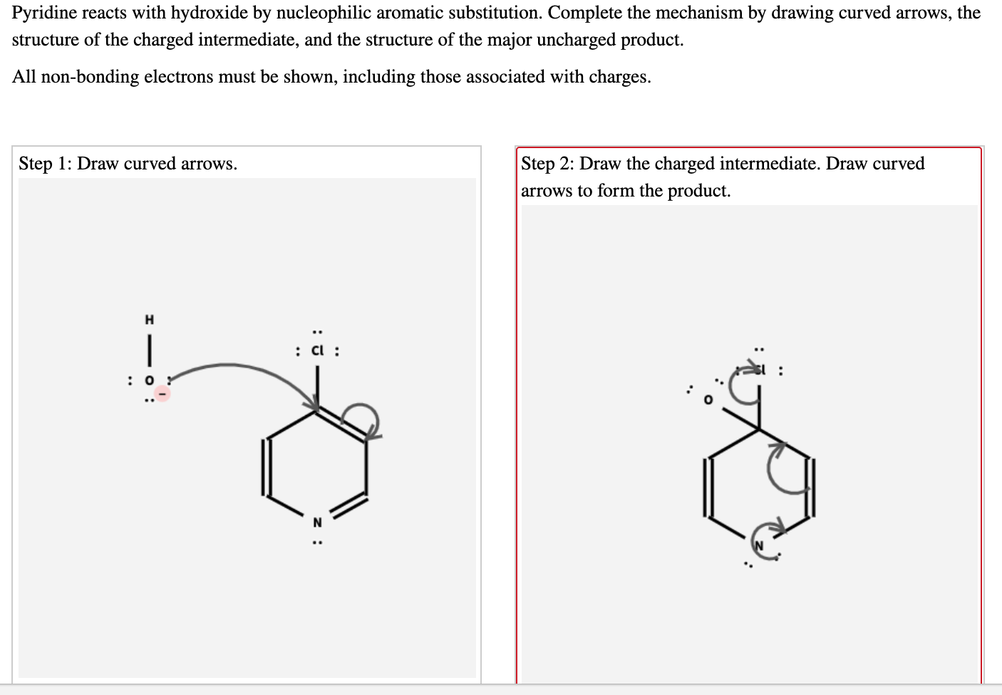 Solved Pyridine reacts with hydroxide by nucleophilic | Chegg.com