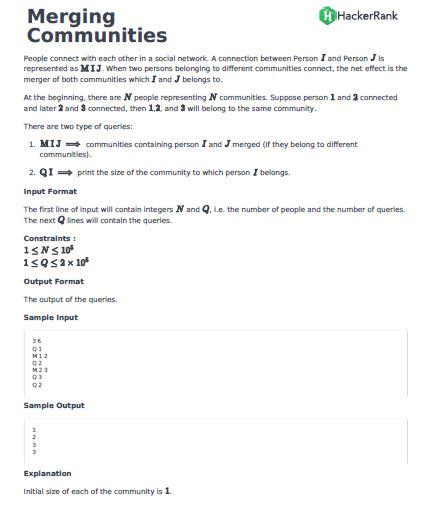 Solved Merging Hackerrank Communities People Connect With 2021