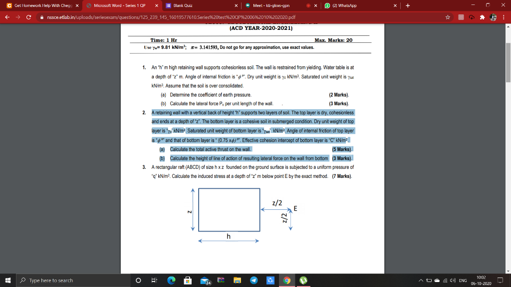 Solved Q no- 3 VALUES OF q = 198 C =22.8 | Chegg.com Solved Q no- 3 VALUES OF q = 198 C =22.8 | Chegg.com