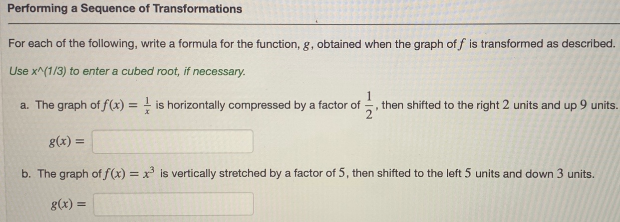 Solved Performing A Sequence Of Transformations For Each Of 4320