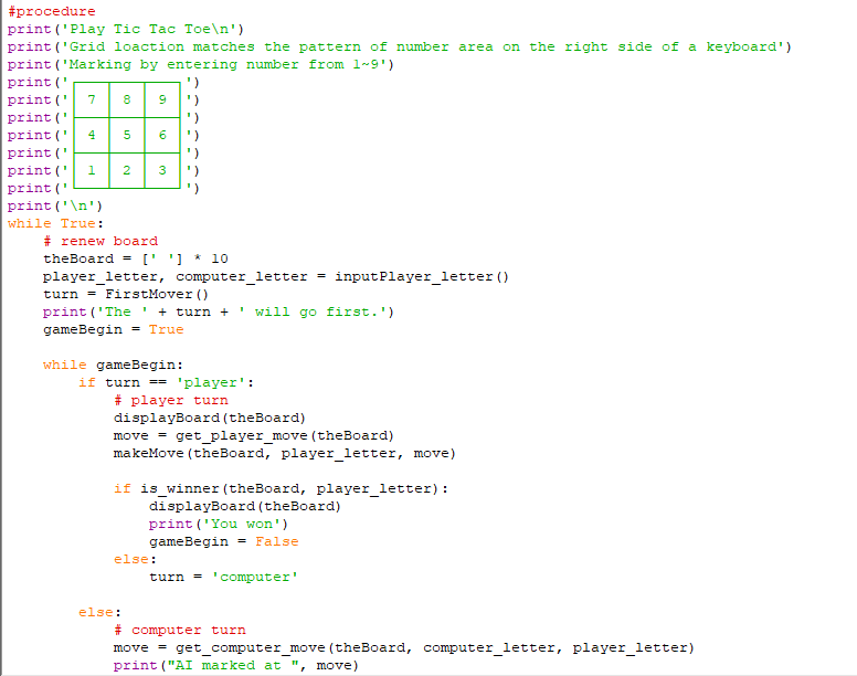 Solved Python： Whats wrong with my mini game program, and | Chegg.com