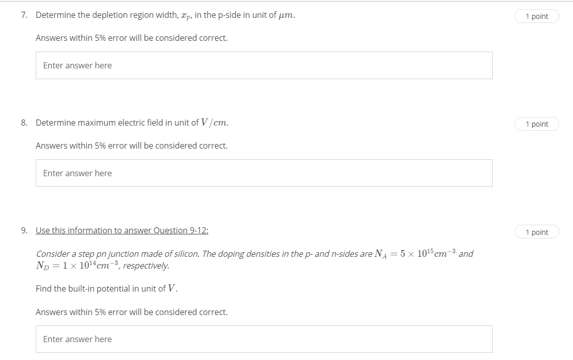 Solved 1. Use this information to answer Question 1-3: 1 | Chegg.com