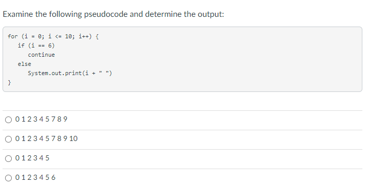 Solved Examine the following pseudocode and determine the | Chegg.com
