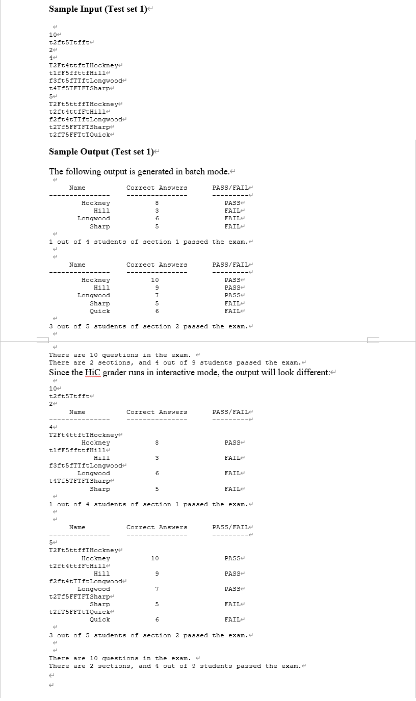 Solved Problem Description Write A C Program To Grade 6454