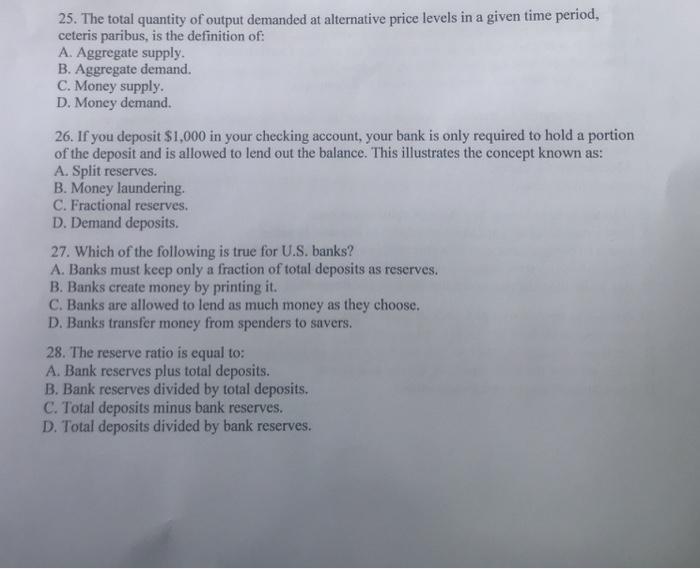 Solved 25. The total quantity of output demanded at | Chegg.com