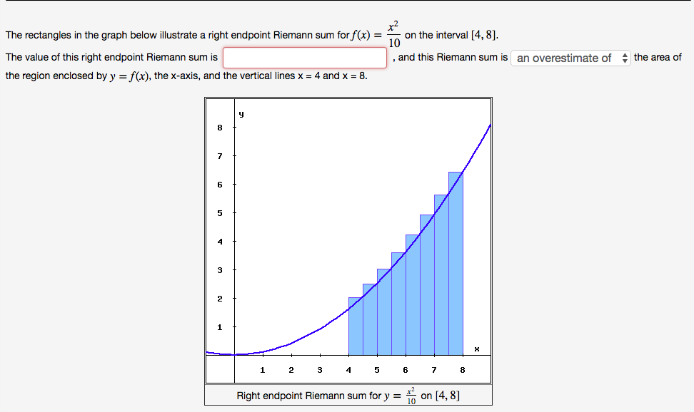 Solved x2 10 (1 point) The rectangles in the graph below | Chegg.com