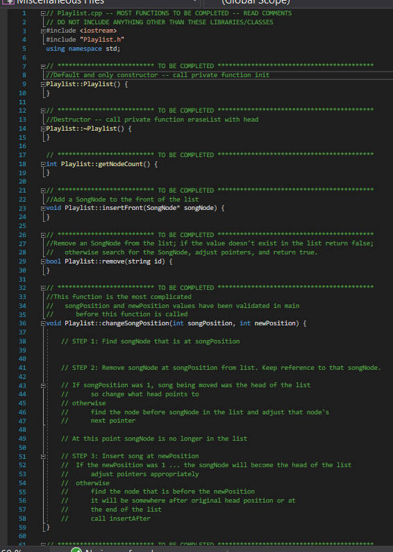 Solved CS255 - Project 02 - Playlist Description and | Chegg.com