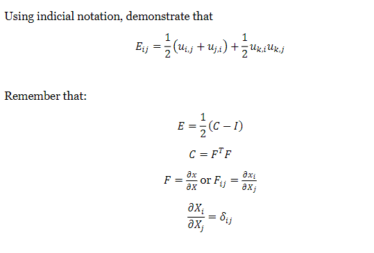Solved Using indicial notation, demonstrate that | Chegg.com