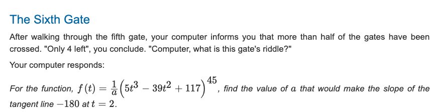 Solved The Sixth Gate After walking through the fifth gate, | Chegg.com