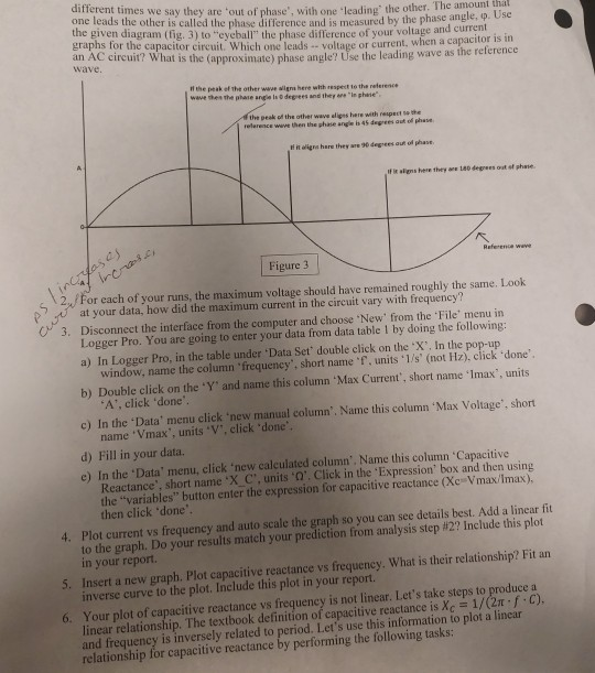 Solved Xc na, (units?) Frequency (Hz) 100 200 300 400 500 | Chegg.com