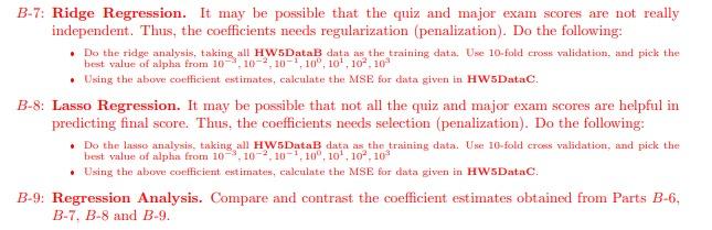 Solved Note: Solve all the above questions using Python. Use | Chegg.com