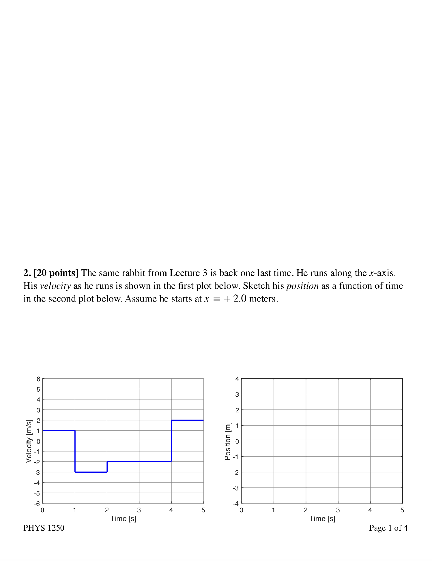 2. [20 points] The same rabbit from Lecture 3 is back | Chegg.com