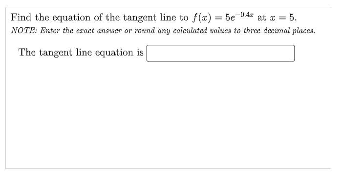 Solved Find the equation of the tangent line to | Chegg.com