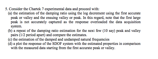 5. Consider the Chartek 7 experimental data and | Chegg.com