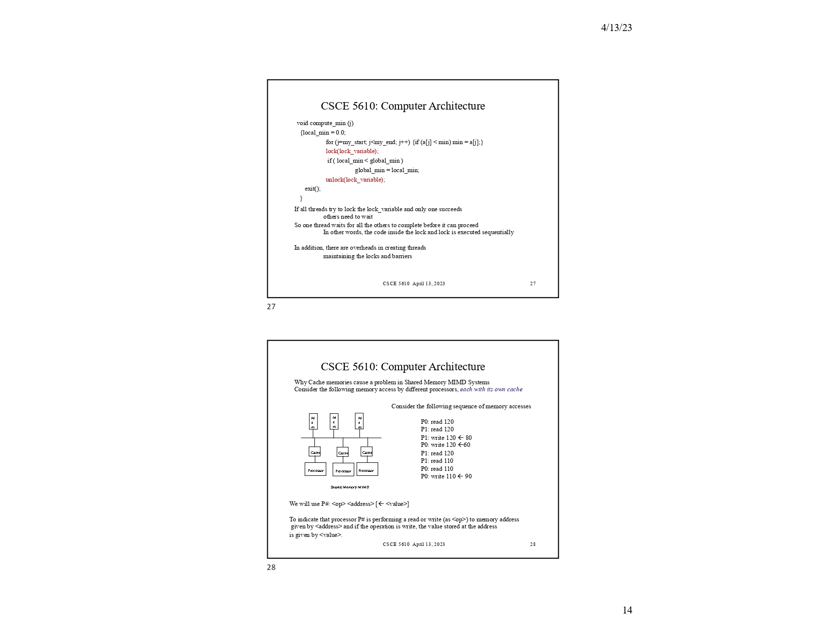 CSCE 5610: Homework Assignment 8 Due: April 20, 2023 | Chegg.com