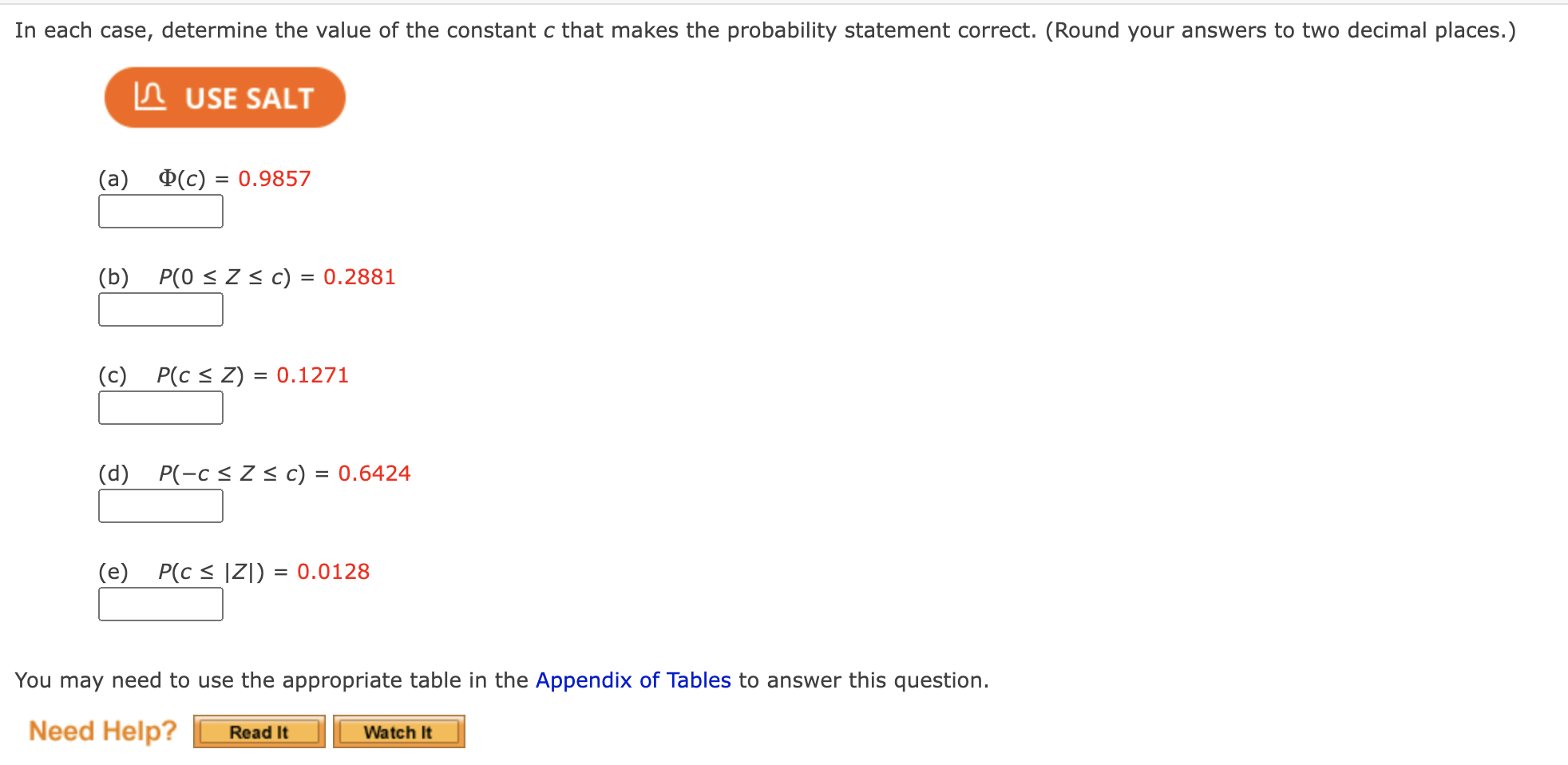 Solved In each case, determine the value of the constant c | Chegg.com