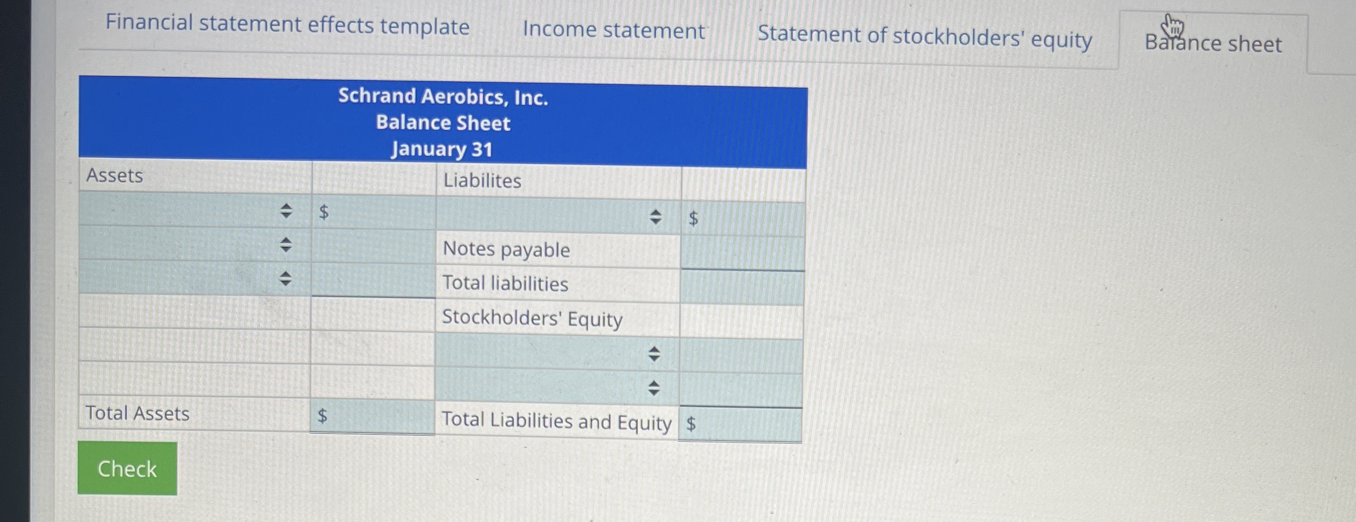 Solved Analyzing Transactions Using the Financial Statement | Chegg.com
