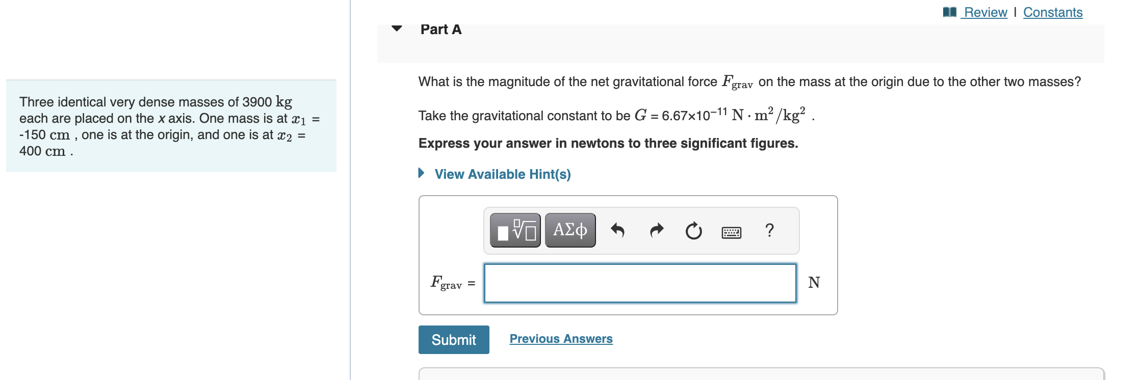 Solved What is the magnitude of the net gravitational force | Chegg.com