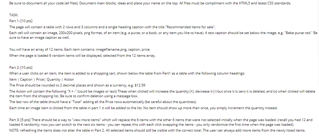 You will need to submit: 1) the URL link to the HTML | Chegg.com