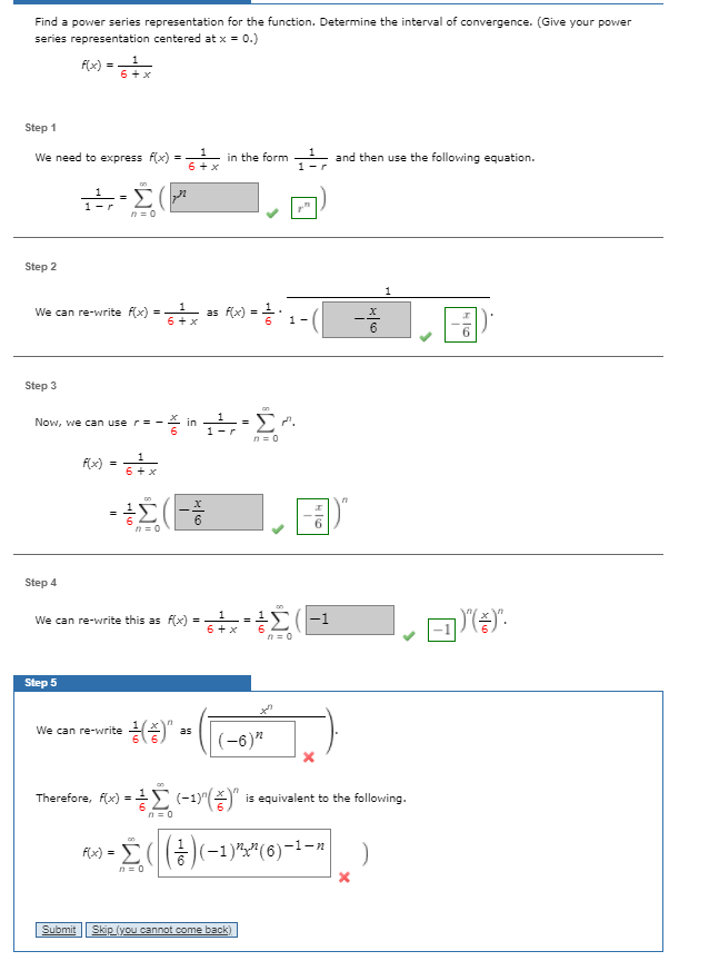 Solved Find A Power Series Representation For The Function