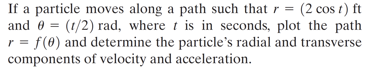 Solved If a particle moves along a path such that | Chegg.com