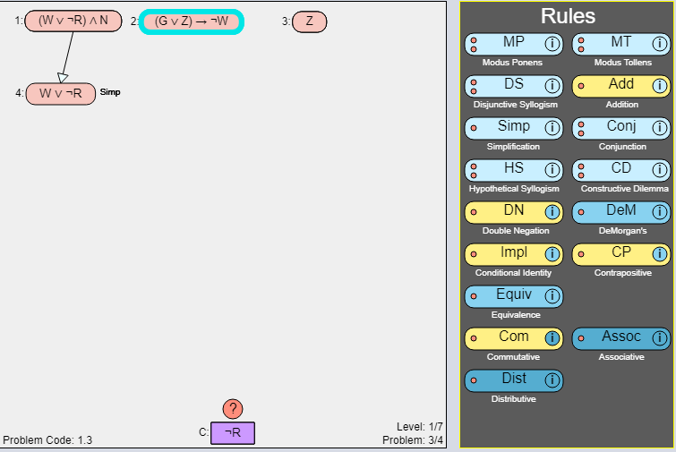 Logic proof for ~R | Chegg.com