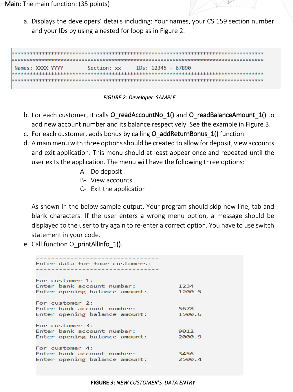 Solved Problem Assume you are a cashier in a bank and your | Chegg.com