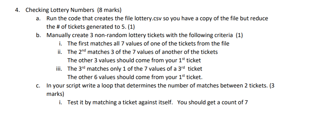 Solved Powershell #Generate lottery picks for the next 10 | Chegg.com