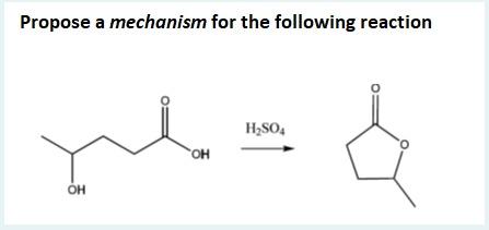Solved Propose a mechanism for the following reaction H2SO4 | Chegg.com