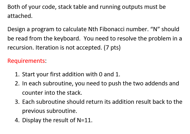 Solved Both of your code, stack table and running outputs | Chegg.com