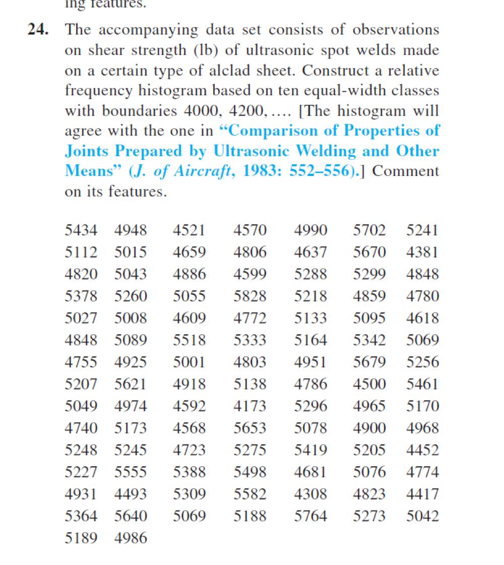 Solved 24. The accompanying data set consists of | Chegg.com