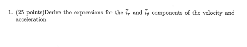 Solved 1. (25 points)Derive the expressions for the ir and | Chegg.com