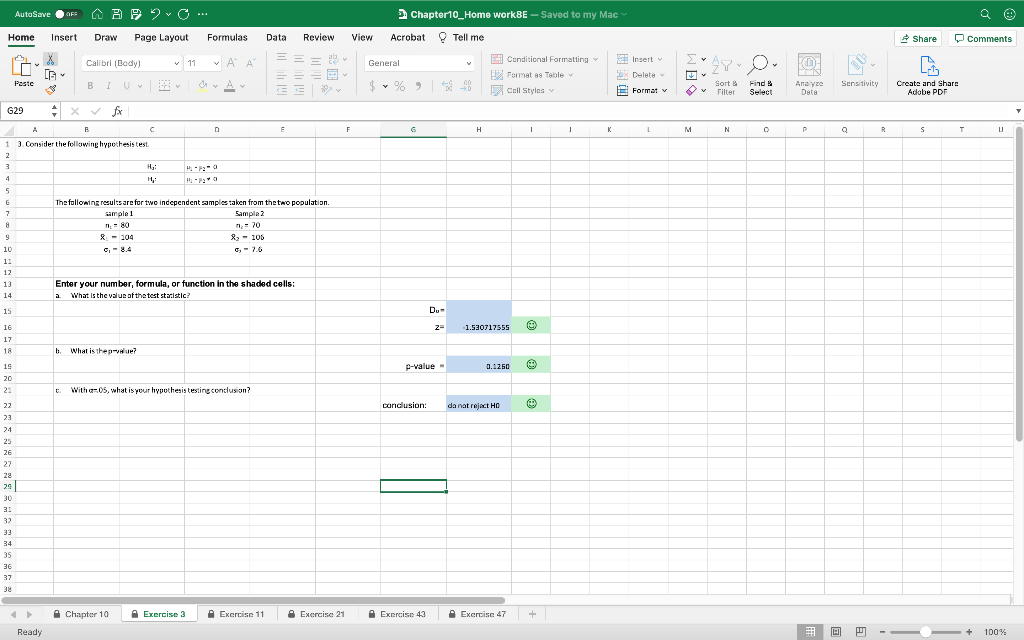 Solved AutoSave OF AIP 2 O... Chapter10_Home work8E – Saved | Chegg.com
