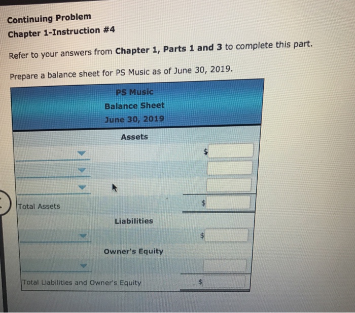 Continuing Problem Chapter 1-Instruction #2 Refer to | Chegg.com Continuing Problem Chapter 1-Instruction #2 Refer to | Chegg.com