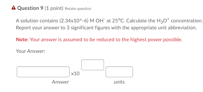 Solved A Question 4 (1 point) Retake question Consider a | Chegg.com