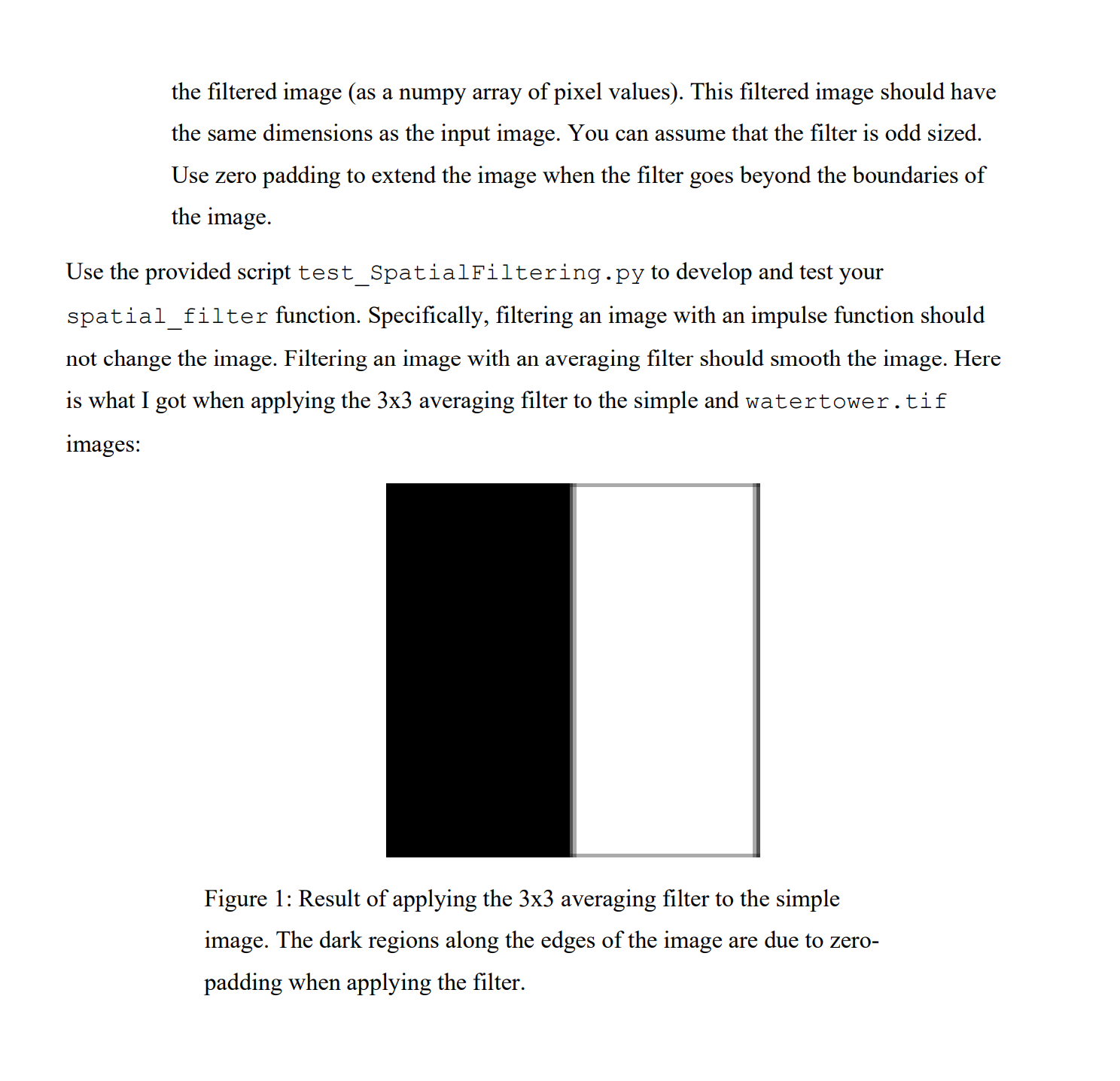 Solved Part 1: Linear Spatial Filtering Familiarize yourself | Chegg.com