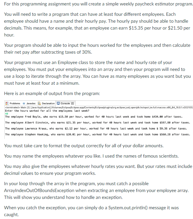 Solved For this programming assignment you will create a | Chegg.com