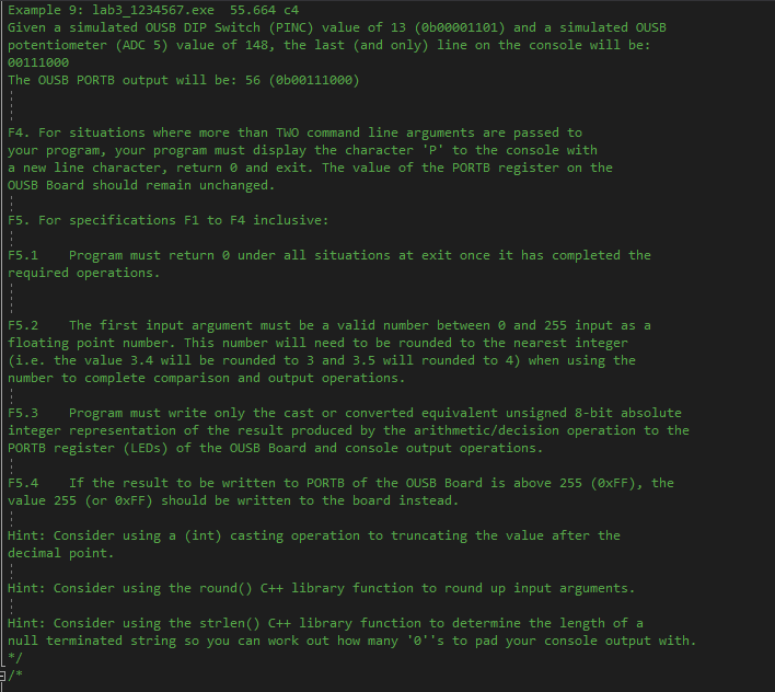 Solved F2. For the situation where ONE command line argument | Chegg.com