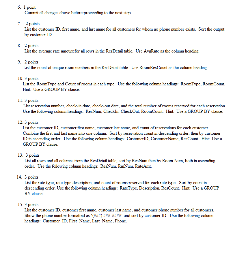 INSY 3304 Project 3 For this project, you will use | Chegg.com