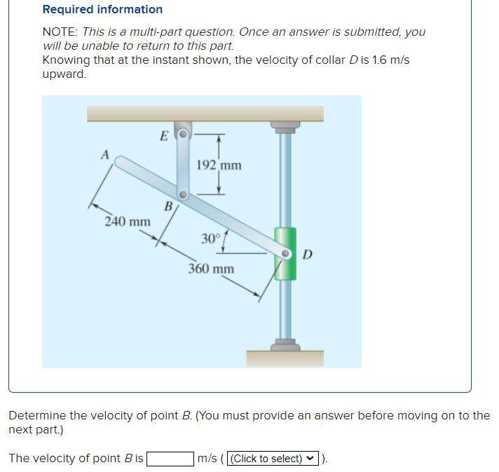 Solved Required information NOTE: This is a multi-part | Chegg.com