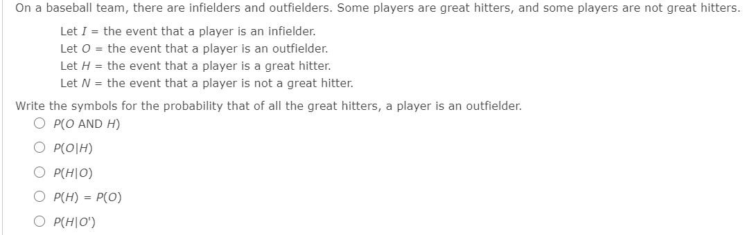 Solved On a baseball team, there are infielders and | Chegg.com