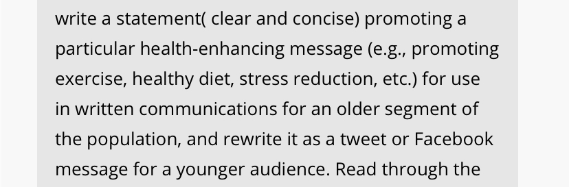 write a statement( clear and concise) promoting a | Chegg.com