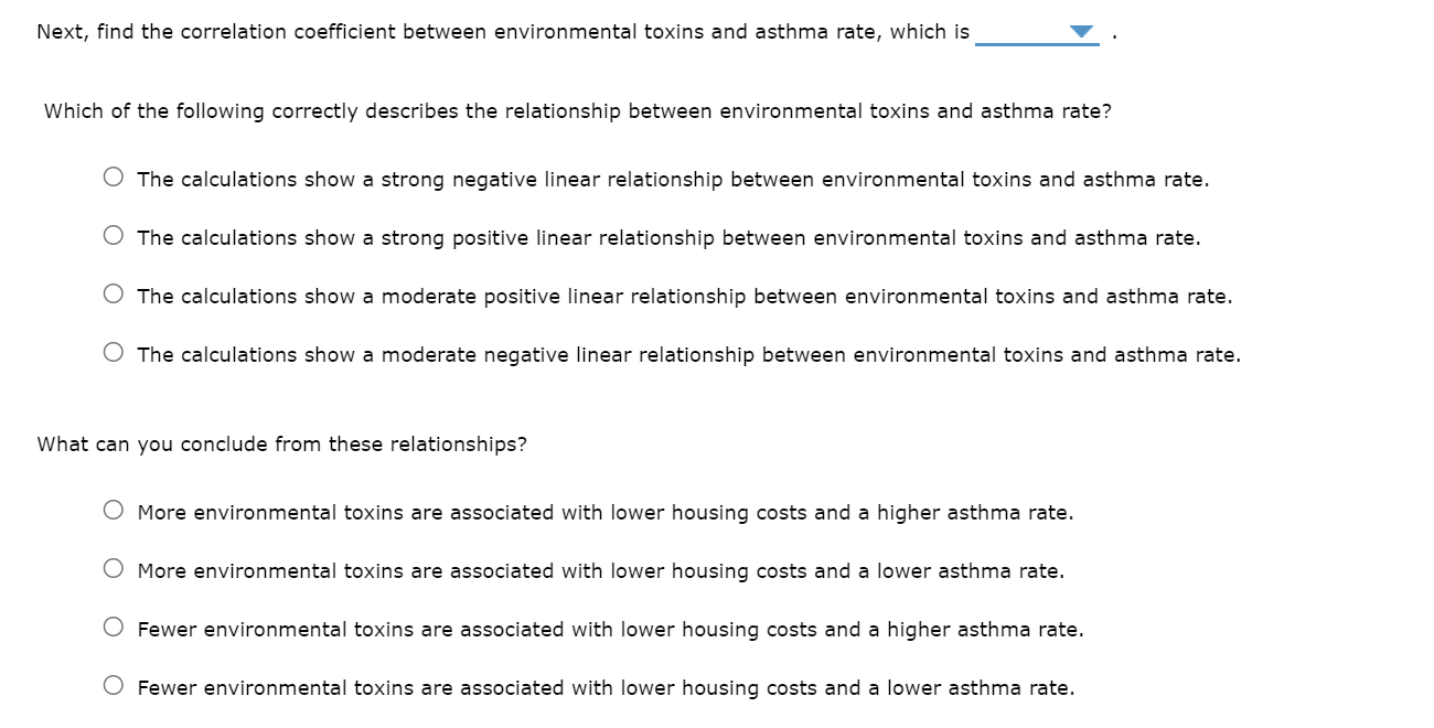 Solved 3 Practice: Association Between Variables Measured at | Chegg.com