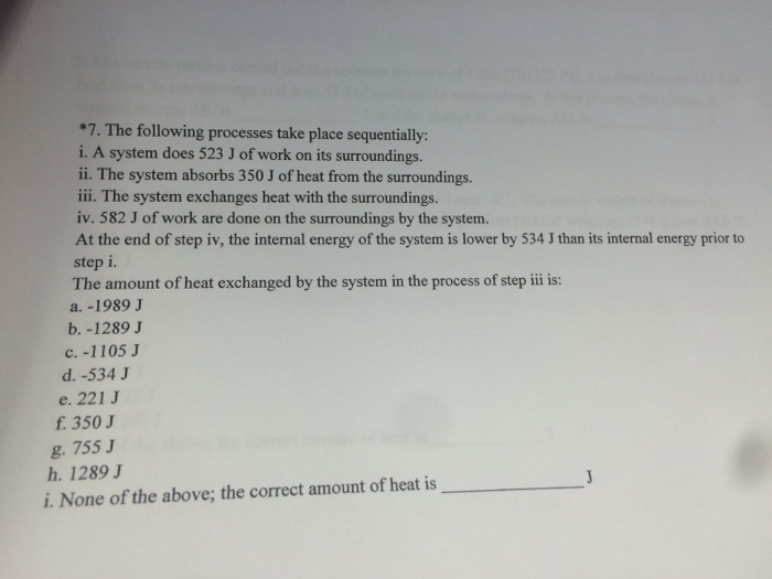 Solved The following processes take place sequentially: A | Chegg.com